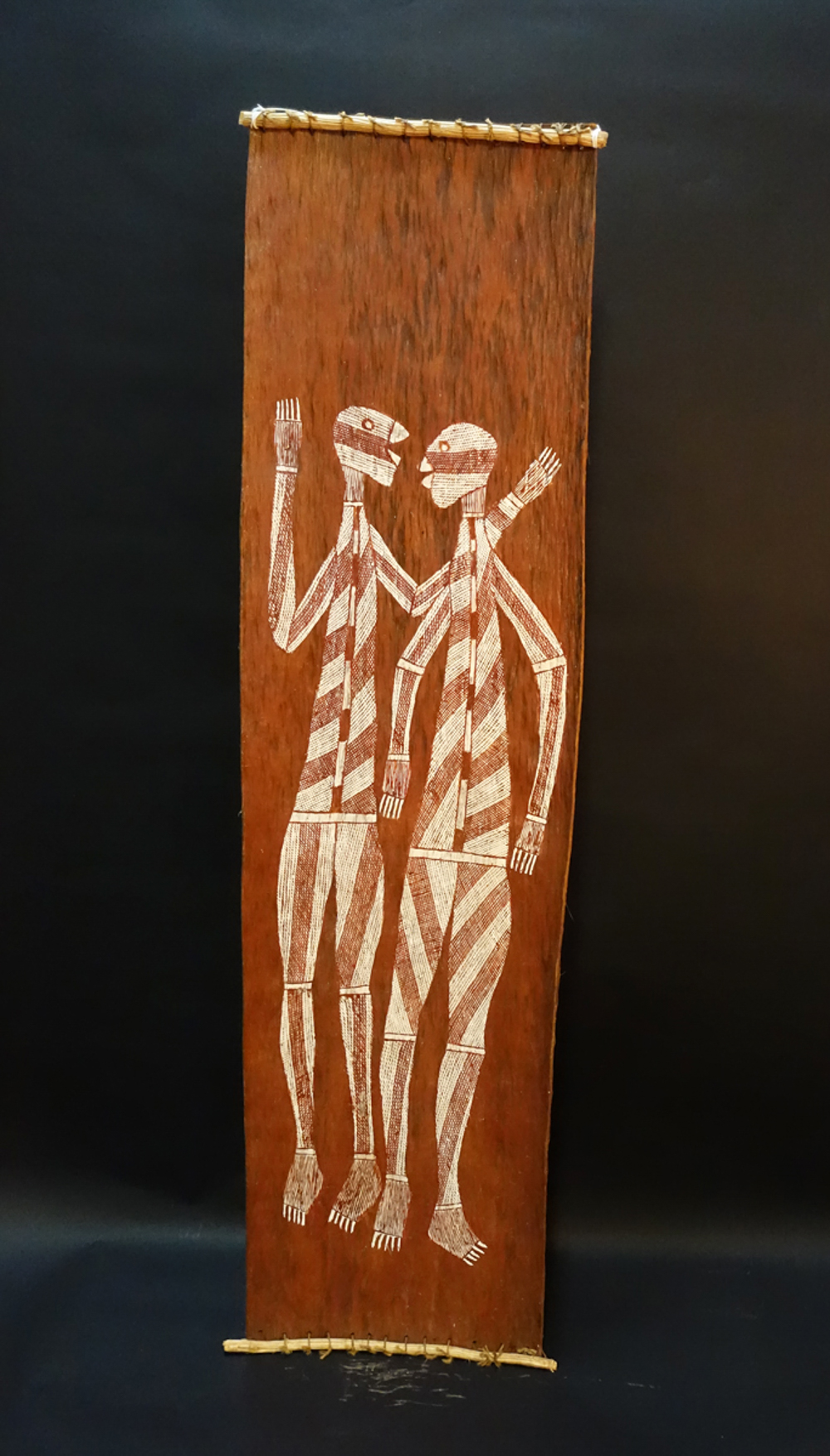 A-2 ABORIGINAL BARK PAINTING, “Mimis” Chris Boylan Oceanic Art