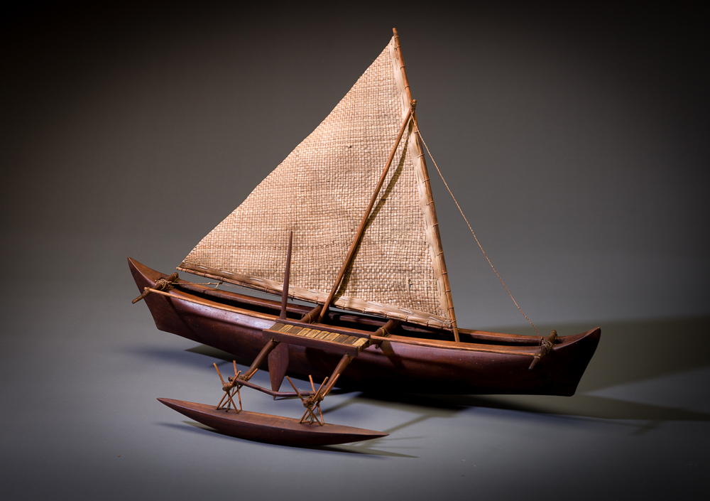 O-15 Three Ocean Model Canoes Chris Boylan Oceanic Art